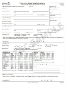 Canadian On-site Drug Testing Form (OSTF) 100-pack - DATAC
