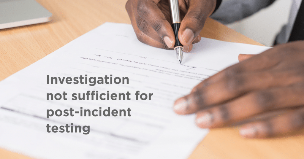 Arbitrators decide what makes post-incident testing legal - DATAC