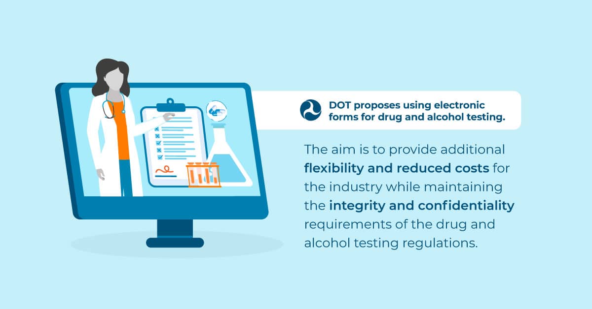 DOT proposes using electronic forms for drug and alcohol testing - DATAC