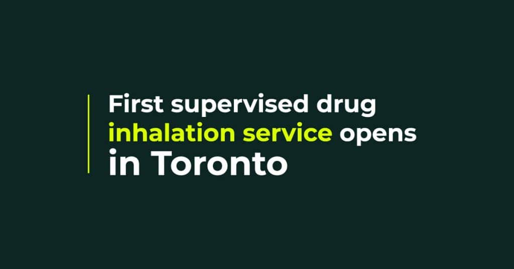 First supervised drug inhalation service opens in Toronto - DATAC