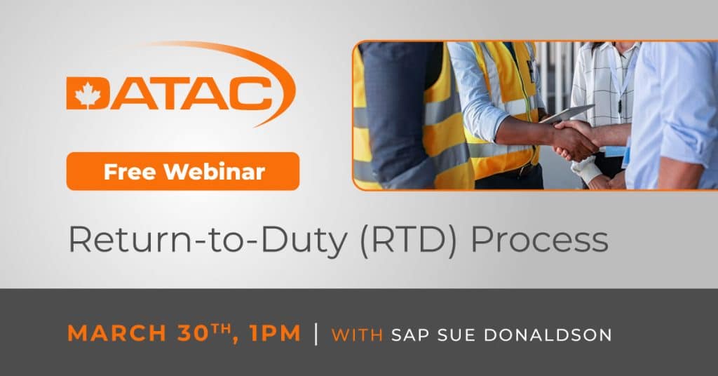 DATAC Return-To-Duty Webinar - DATAC