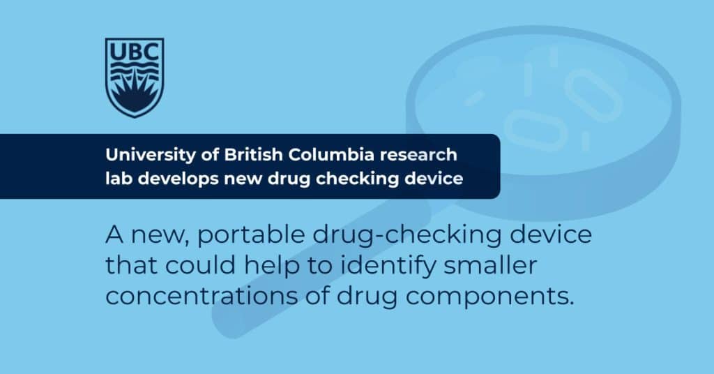 UBC lab testing new portable drug-checking device - DATAC